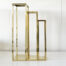 Gold Metal Party Centerpiece Stands S/3