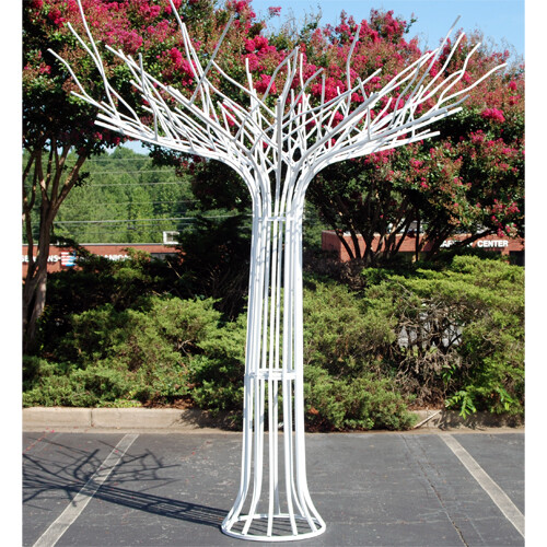 Large Tall Decorative Stand in White 12"X 12" X 35" H B0199-90 WH - ABC ...
