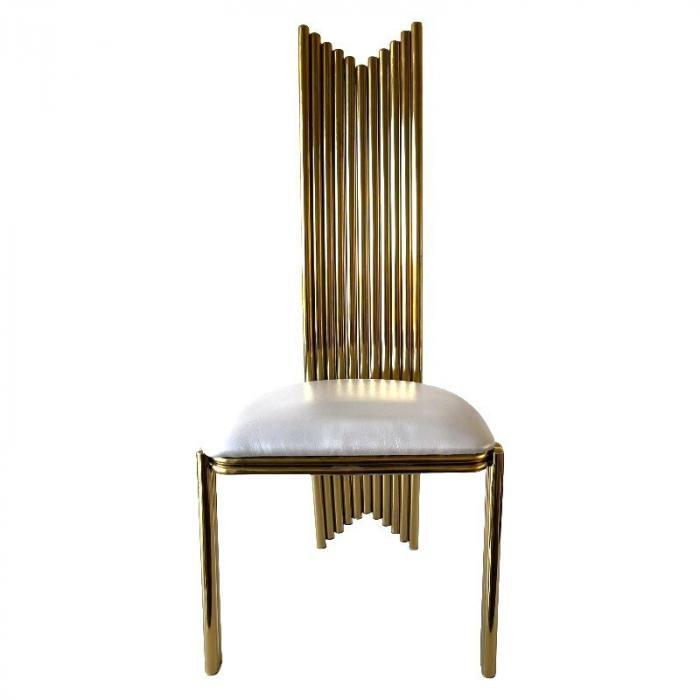 Cartier Barstool Chair in Gold, Q2043 GD - ABC Glassware